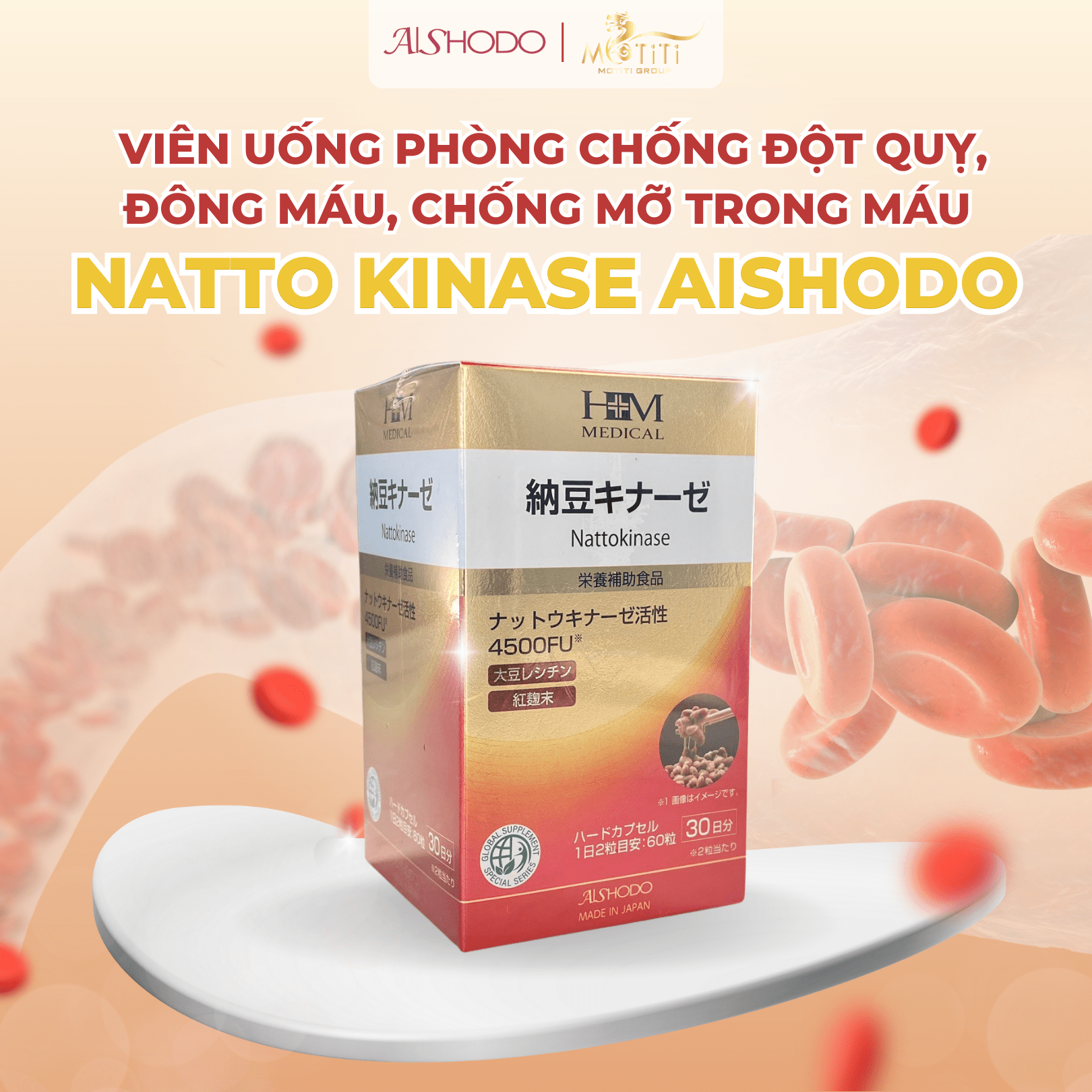 Viên Uống Phòng Chống Đột Quỵ, Đông Máu, Chống Mỡ Trong Máu NattoKinase ...